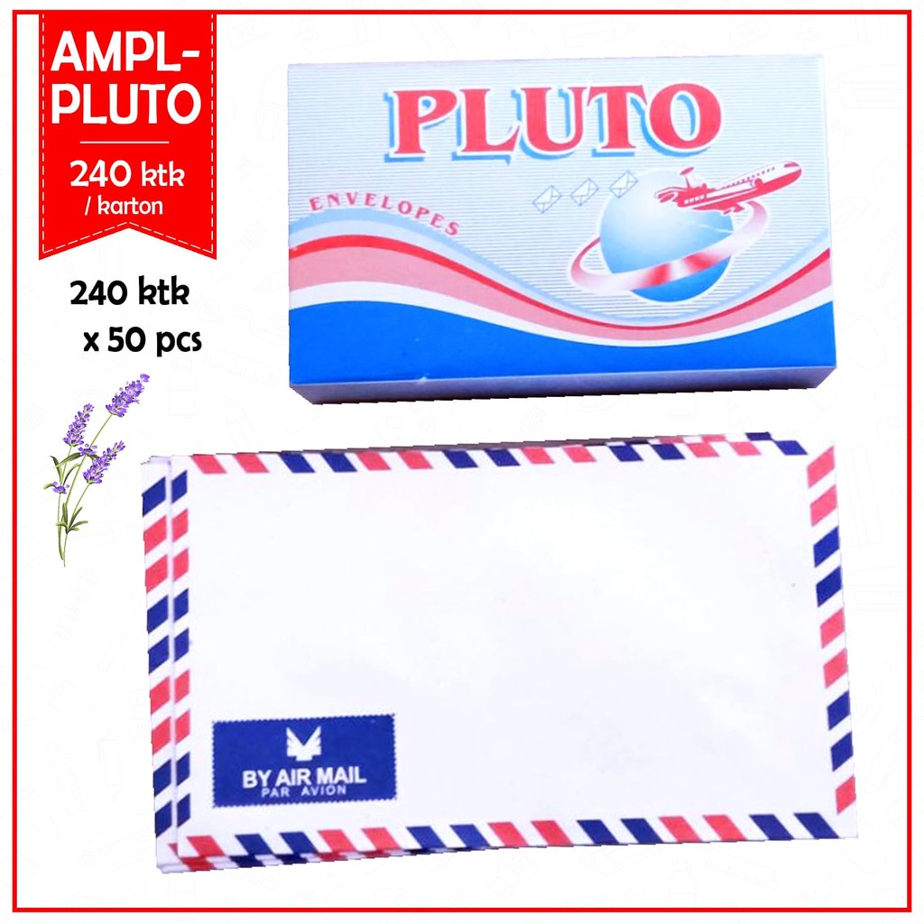 Jual Amplop Putih 1 Box (50 lbr) Garis Biru Merah - Amplop Air Mail ...