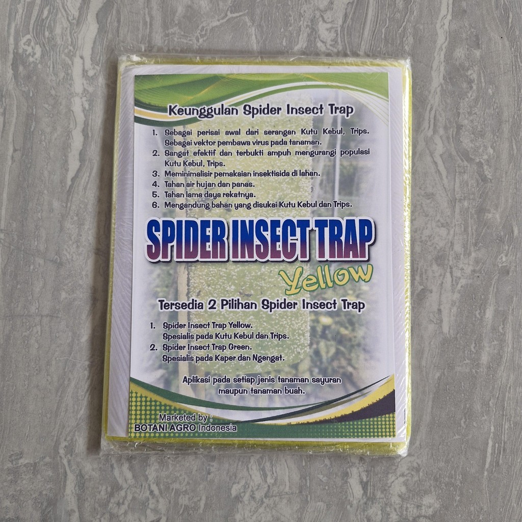 Jual Spider Insect Trap Yellow 100 Lembar Perangkap Kutu Serangga trip ...