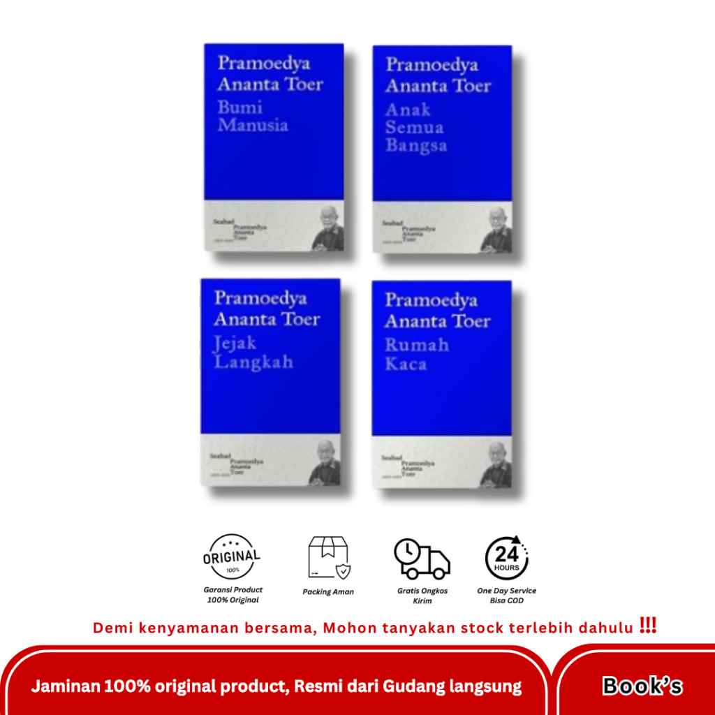 Jual [KPG] PRAMOEDYA ANANTA TOER - BUMI MANUSIA / ANAK SEMUA BANGSA ...