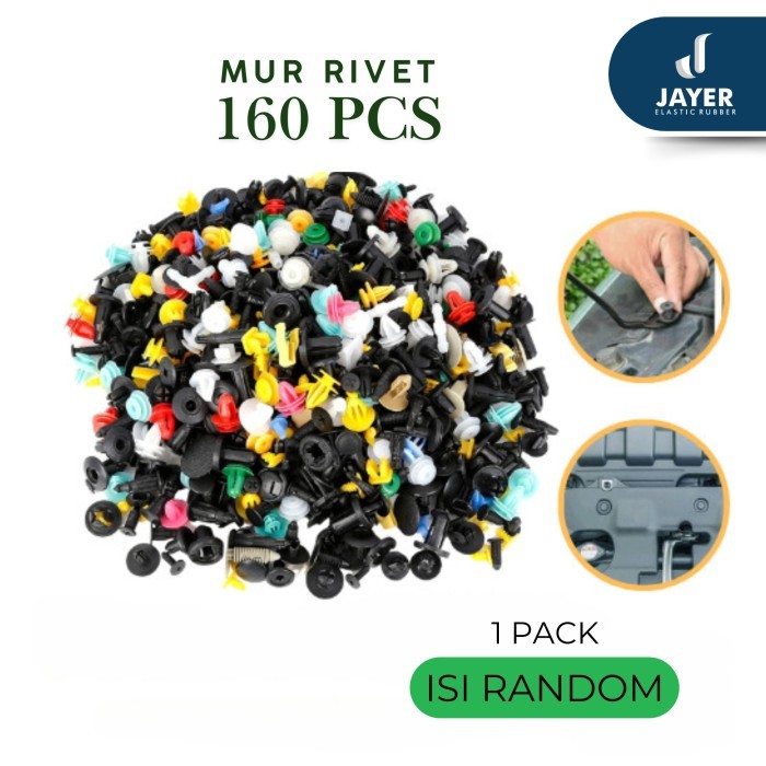 Jual Klip Bumper Bemper Mur Rivet Kancing 160 pcs | Shopee Indonesia