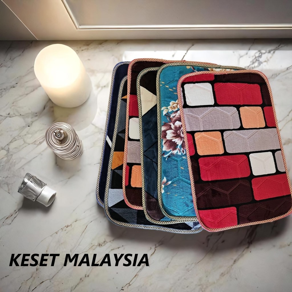 Jual eOnePro Keset Malaysia Keset Kamar Mandi bermotif Halus Dan Lembut ...