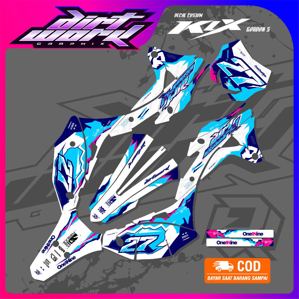 Jual DECAL KLX GORDON FULLBODY VARIASI GLOSSY DOFF HOLOGRAM CHROME ...