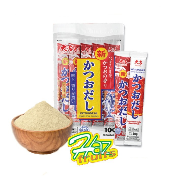 Jual Daikichi Katsuodashi Bonito Soup Powder Stick 100 Gram (isi 10 ...