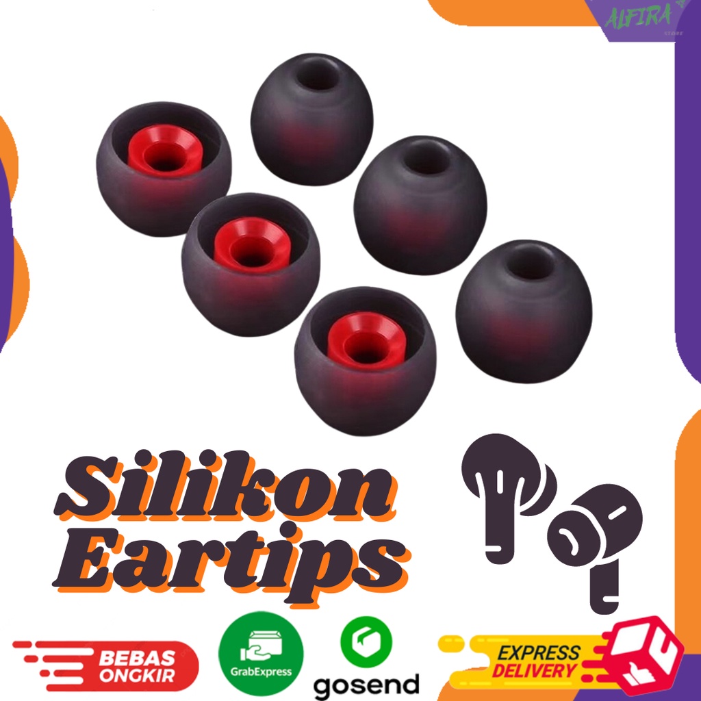 Jual Silikon Eartips Karet Earphone Handsfree Headset Universal Nyaman ...