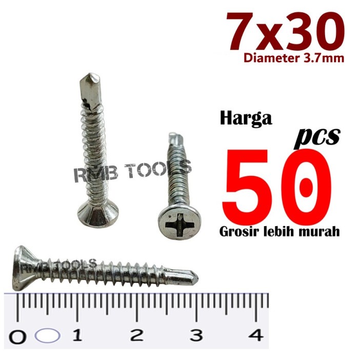 Jual Sekrup GRC SDS FH 7 x 30 / Sekrup Conwood Lisplang Kalsiboard ...