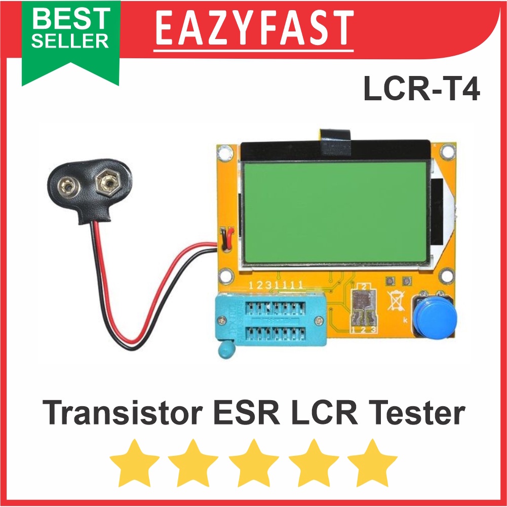 Jual ESR LCR Meter Component Transistor Smart Tester LCR-T4 | Shopee ...
