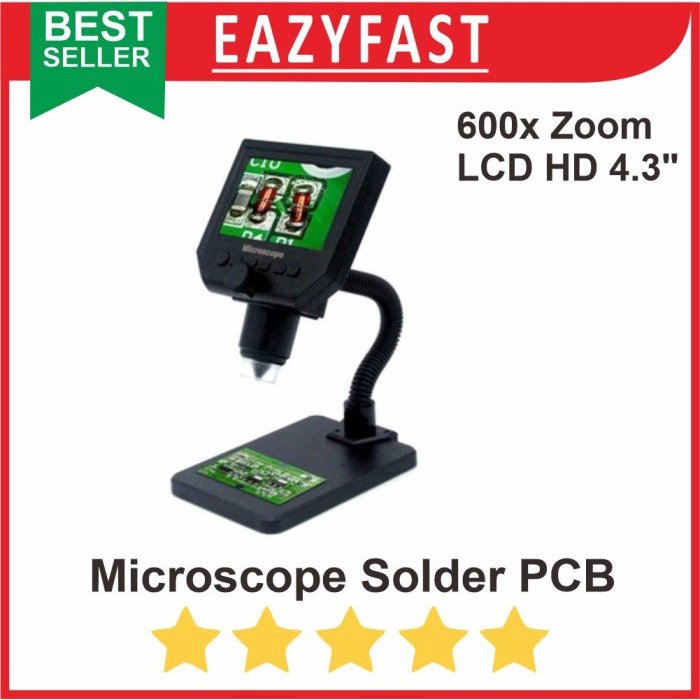 Jual Microscope Digital 600x HD LCD Solder PCB Soldering Teknisi ...