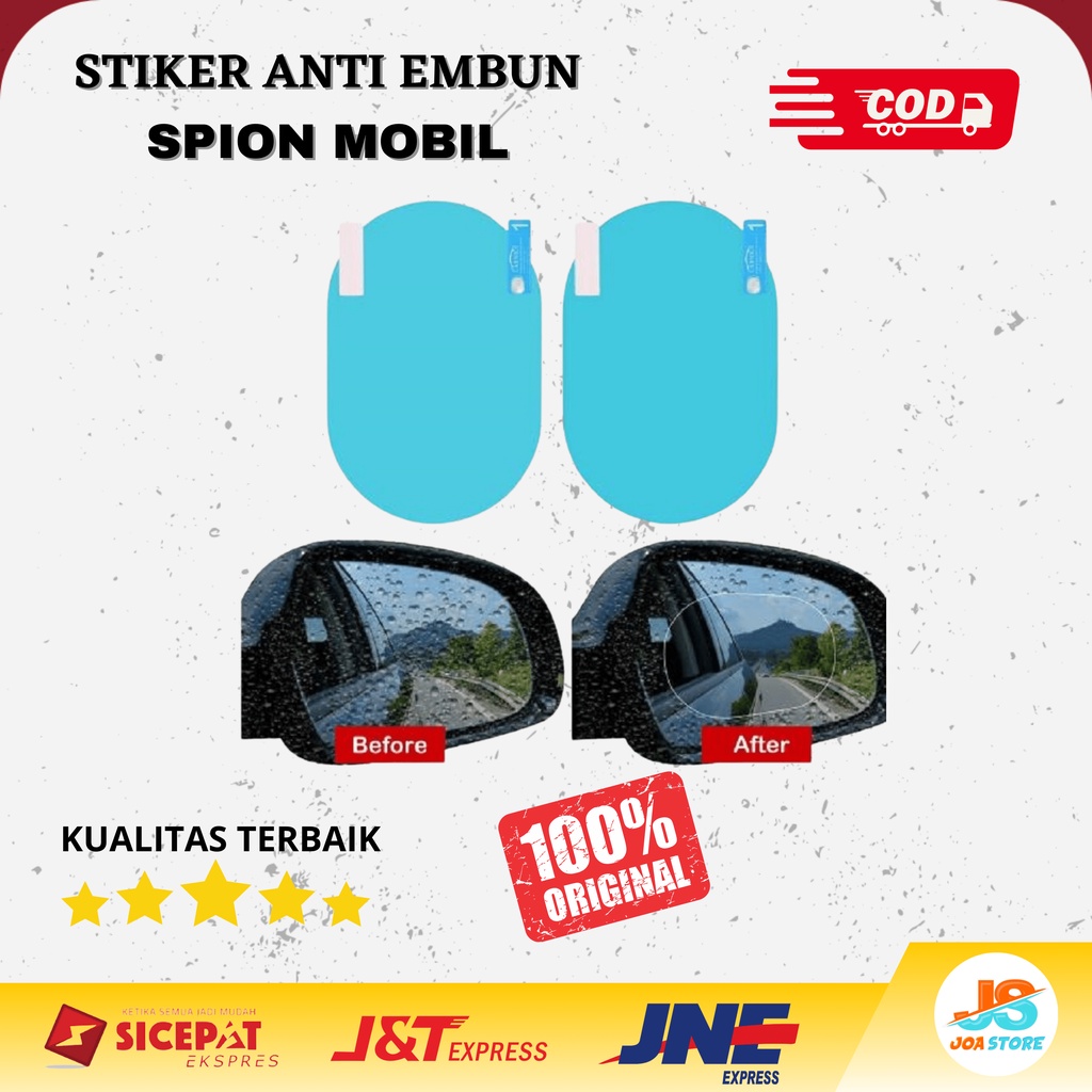 Jual Stiker Anti Air Embun ScreenGuard Kaca Spion Mobil Fog RainProof ...