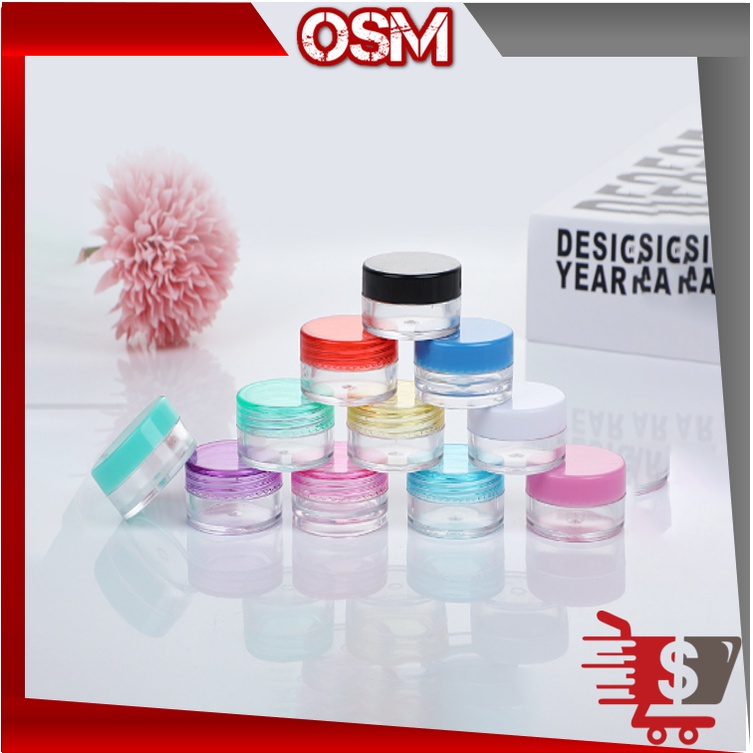 Jual OSM - 5922 Tempat Cream Mini / Wadah Cream Pot Jar Cream Bulat ...