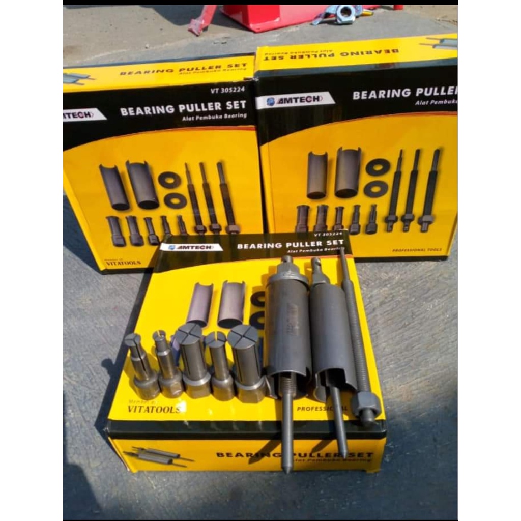 Jual AMTECH Treker Bearing Disassembler 5 pcs Bearing Puller set 5pcs ...