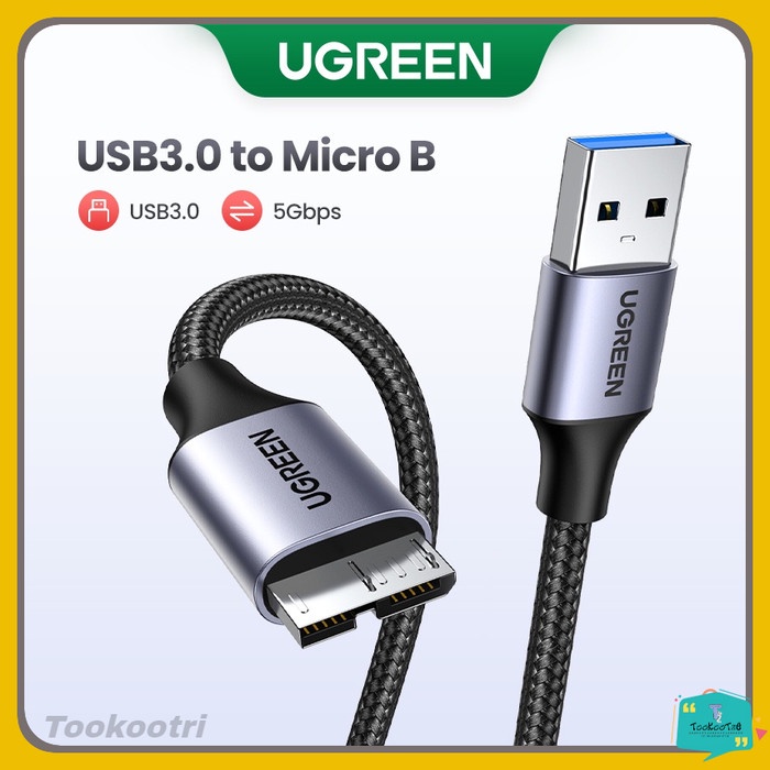 Jual UGREEN Kabel Data HDD USB To Micro USB B 3.0 Hard Disk Drive ...