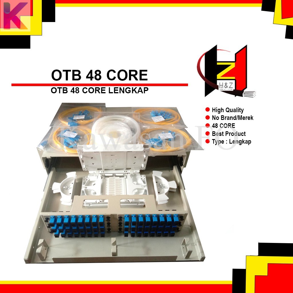 Jual OTB 48 Core SC UPC LENGKAP / Roset 48 Core FTTH | Shopee Indonesia