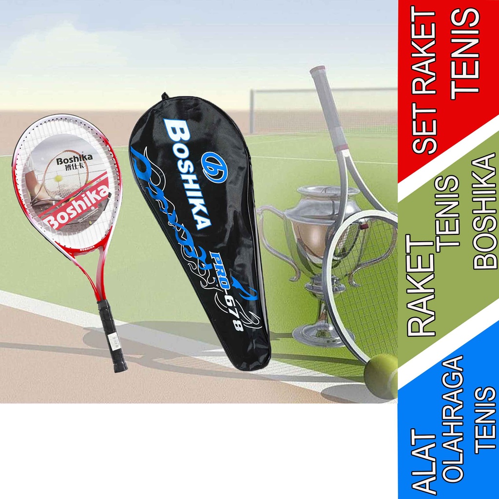 Jual Alat Olahraga Tenis - Raket Tenis - Raket Tenis Boshika | Shopee ...