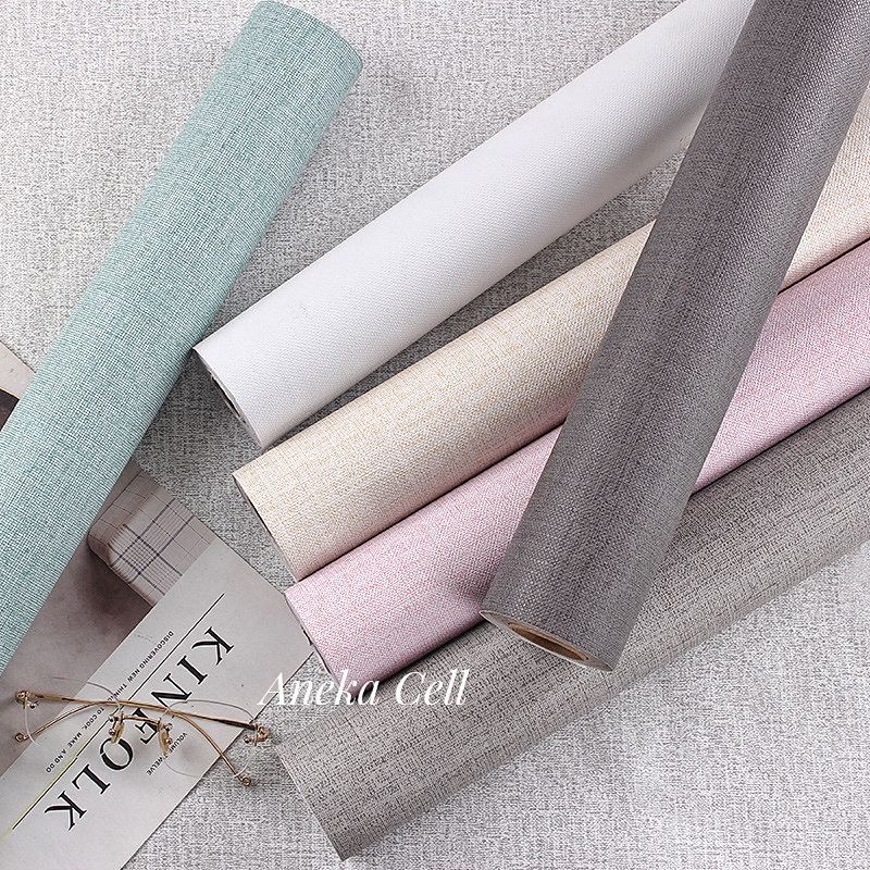 Jual LINEN Wallpaper Linen Roll | Wallpaper Dinding | Dekorasi Kamar ...
