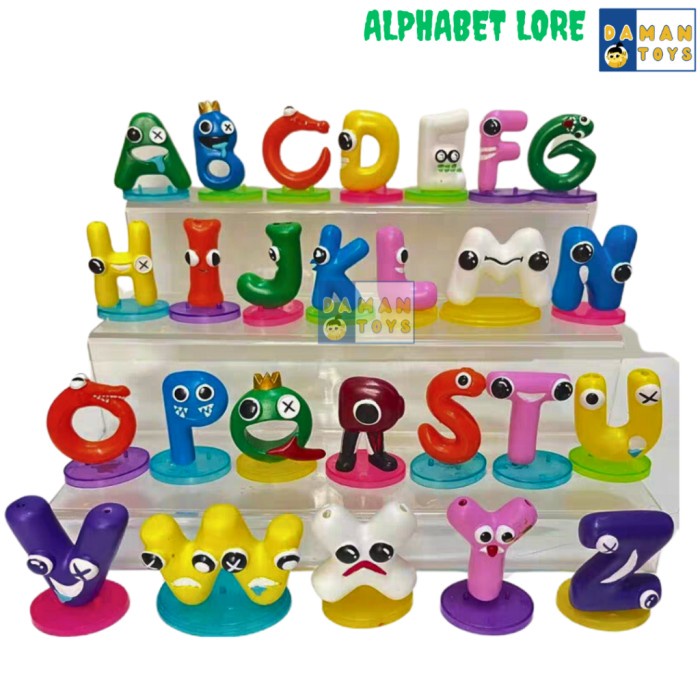 Jual Mainan Figure Roblox Alphabet Lore Lores Alfabet - Figure 26pcs ...