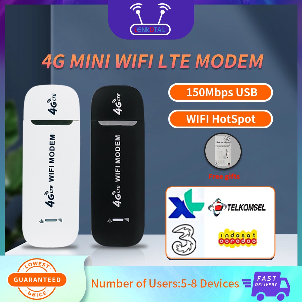 Jual Modem WIFI 4G Support All Operator SIM card 150 Mbps Modem 4G LTE ...