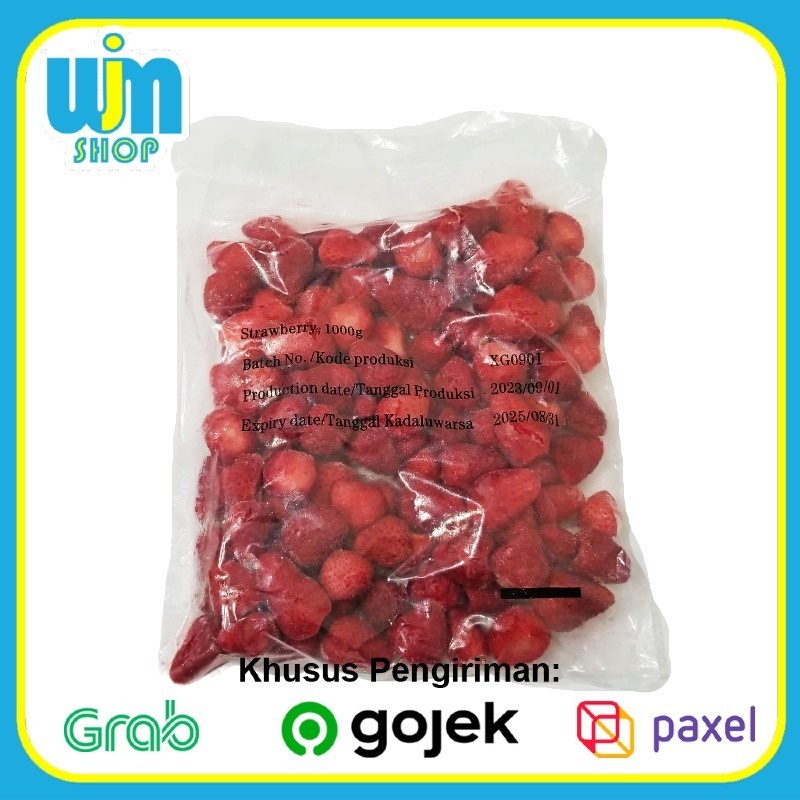 Jual Buah Strawberry Beku 1kg Frozen Fruit Makassar | Shopee Indonesia