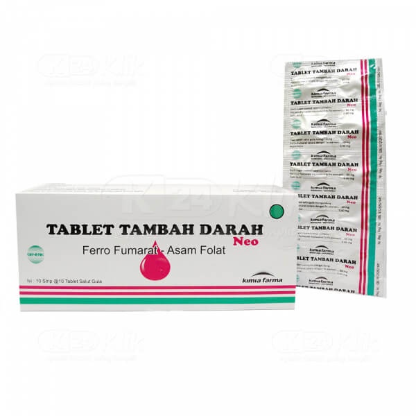 Jual TABLET PENAMBAH DARAH STRIP 10 TABLET - MENGANDUNG ZAT BESI DAN ...