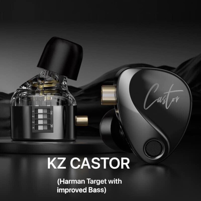 Jual KZ Castor with Mic In Ear Monitor Earphone Monitoring Harman ...