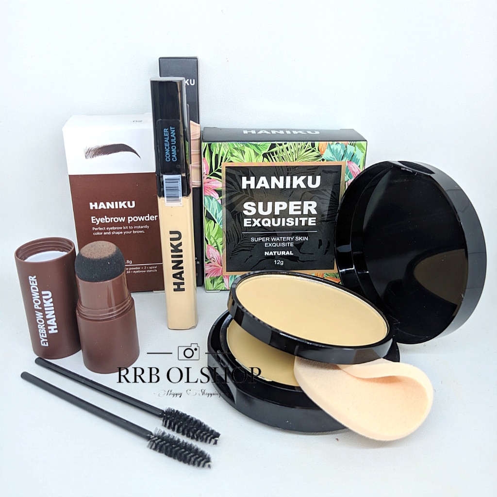 Jual 1 Set Paket Kecantikan 3 in 1 HANIKU - Bedak Super Exquisite 2in1 ...