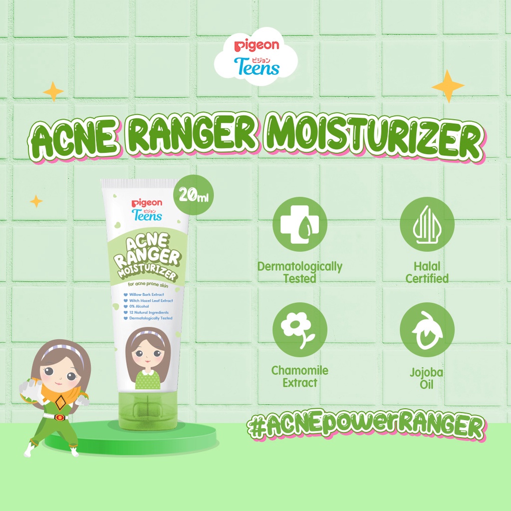 Jual PIGEON TEENS ACNE RANGER MOISTURIZER 20G | Shopee Indonesia