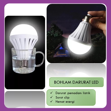 Jual Bola Lampu Emergency Led Darurat Mati Lamp Konduktif Grafena ...