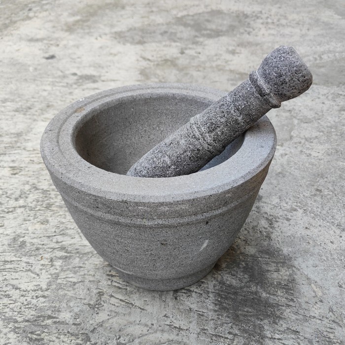 Jual Lumpang Batu Asli Original Muntilan + Alu Lesung Batu 27 cm ...