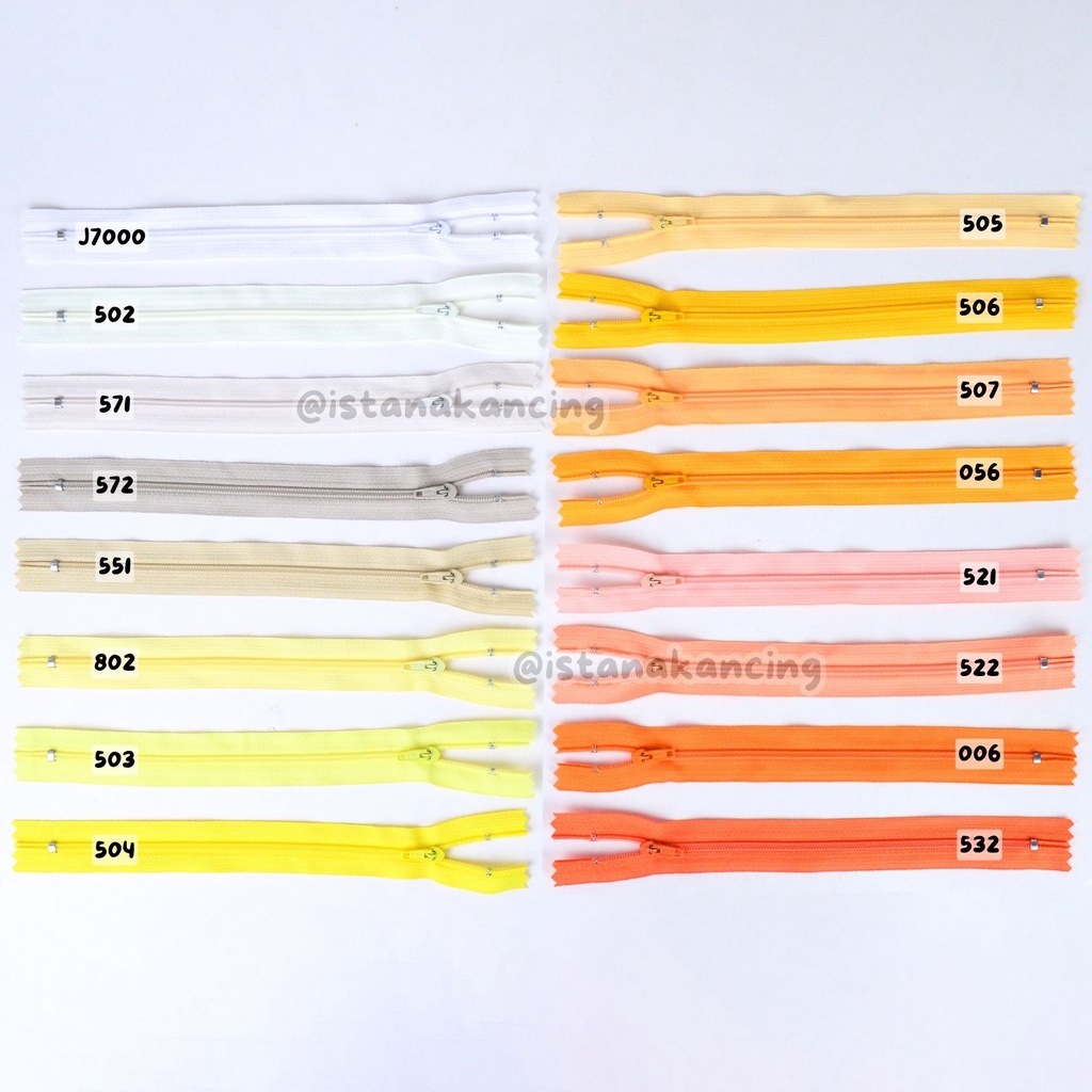 Jual Resleting Celana ECERAN | Resleting Celana 8 inch YKK Strip A | Istana Kancing | Shopee ...