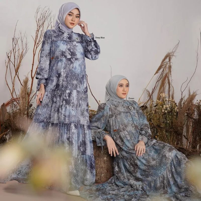 Jual KAZUMI DRESS by Nadheera Luxury [ NEW - ND Pattern Dress Series ] Gamis Nadheera Luxury ...