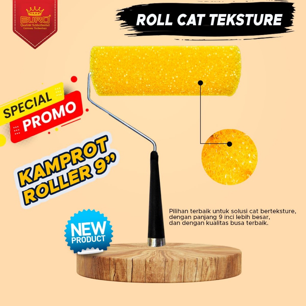 Jual Kuas Roll Cat Tekstur Kamprot 9 Inch Roll Tekstur Texture Motif ...