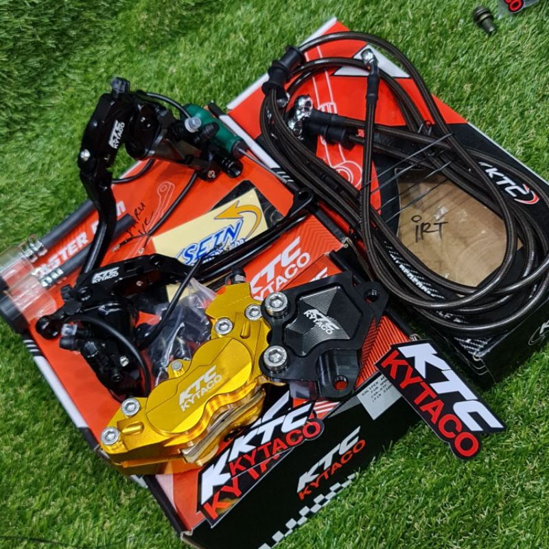 Jual Paket Master rem V2 Kaliper 4p All Nmax Ktc Kytaco Ori Plus Selang rem | Shopee Indonesia