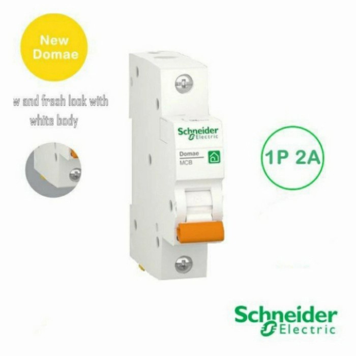 Jual Schneider Mcb 1 Phase 2A 4A 6A 10A 16A 20A 25A 32A 40A (Pilih Varian) - 6Amper | Shopee ...