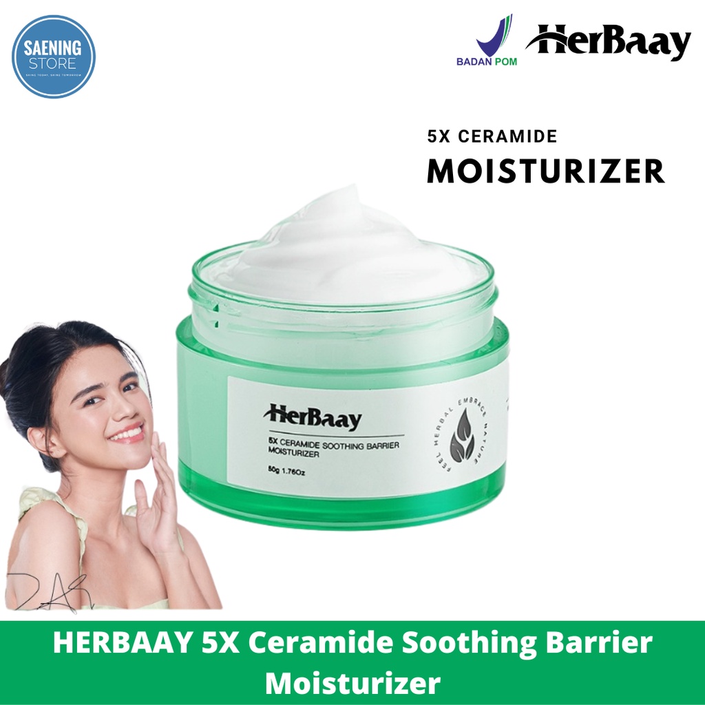 Jual HerBaay 5X Ceramide Soothing Barrier Moisturizer Cream 50g Anti ...