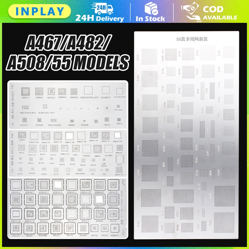 Jual 4Pcs Cetakan Universal IC Plat Amaoe BGA All Varian / Plat BGA Universal Cetakan IC CPU ...