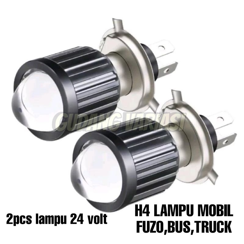 Jual PROMO 2 PCS LAMPU H4 || LAMPU LED DEPAN MOBIL UTAMA H4 LASER D2 ...