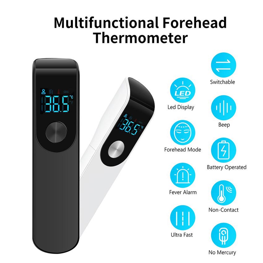 Jual Digital Termometer Thermogun Infrared Non Contact Digital Suhu Badan Tubuh Thermometer ...