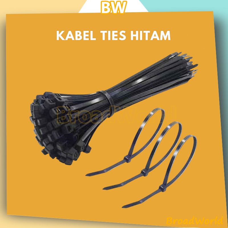 Jual Kabel Tis 10 cm 20 cm 30 cm Cable Ties Tie Nylon Nilon Kecil Hitam ...
