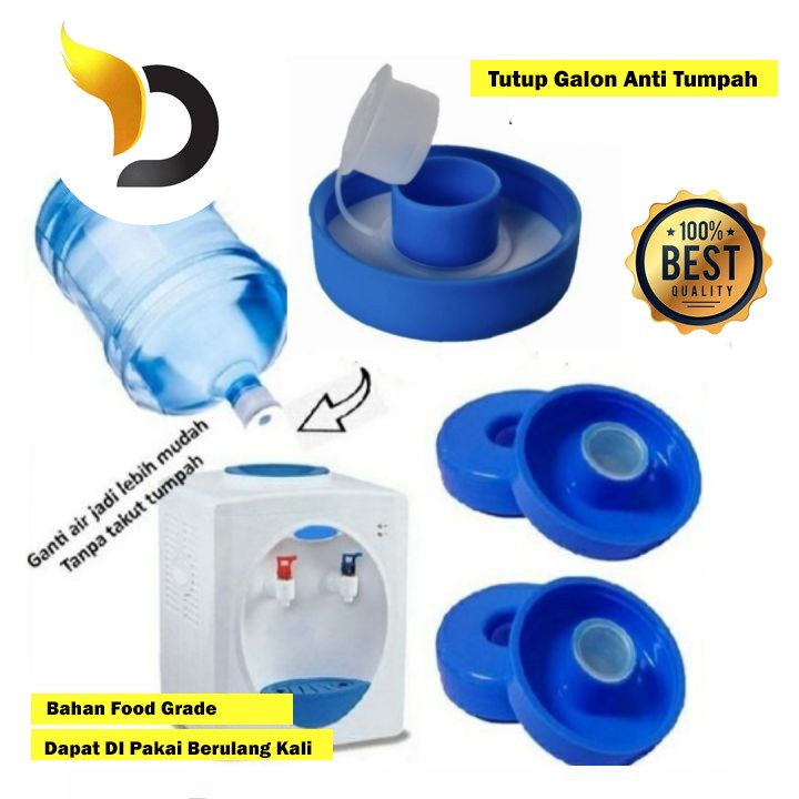 Jual Tutup Galon Dispenser Anti Tumpah Penutup Galon Reusable Non Toxic ...