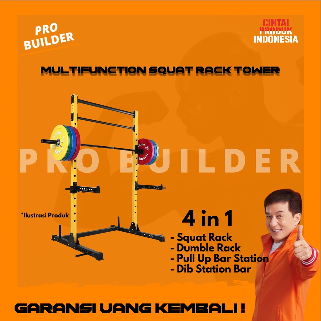 Jual Alat Perlengkapan Home Gym Fitness Multifunction Squad Stand Rack ...