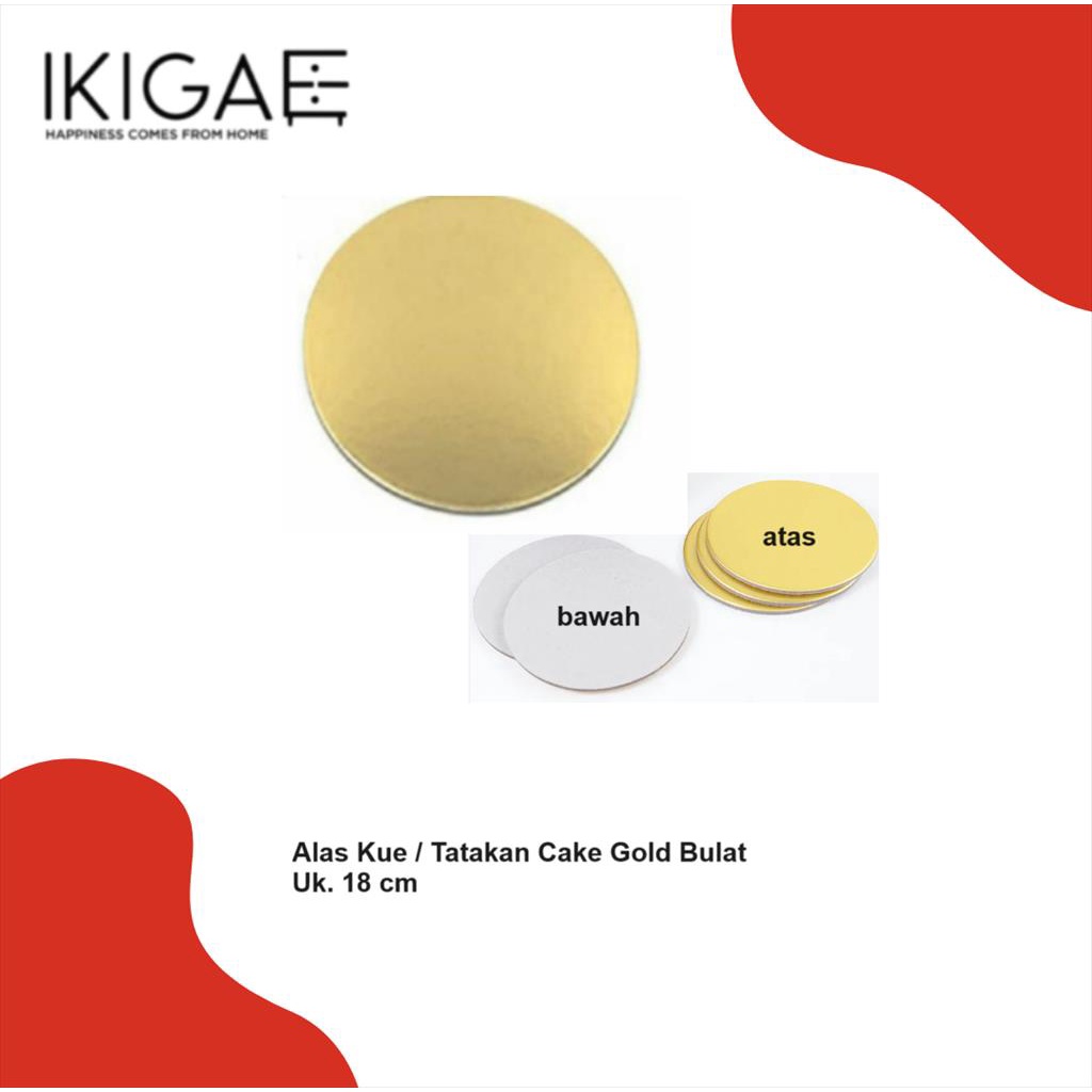 Jual ALAS / TATAKAN KUE / CAKE GOLD SERIES BULAT ANEKA UKURAN | Shopee ...