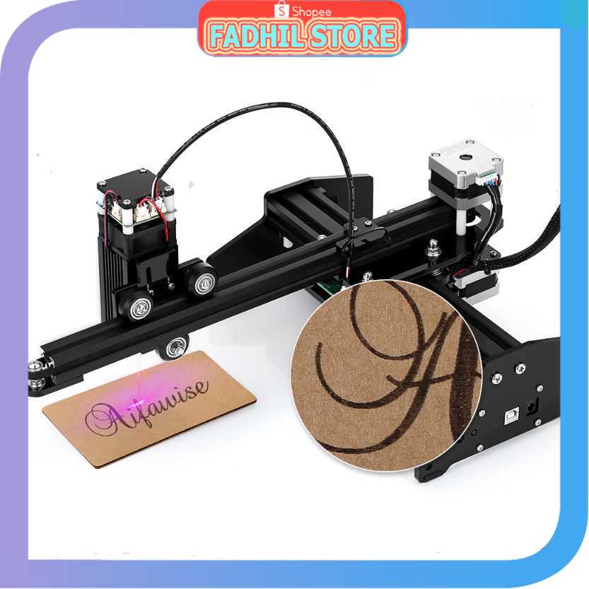 Jual FS - EleksMaker 2 Printer 3D Ukir Kayu Laser Engraving 3500mW ...