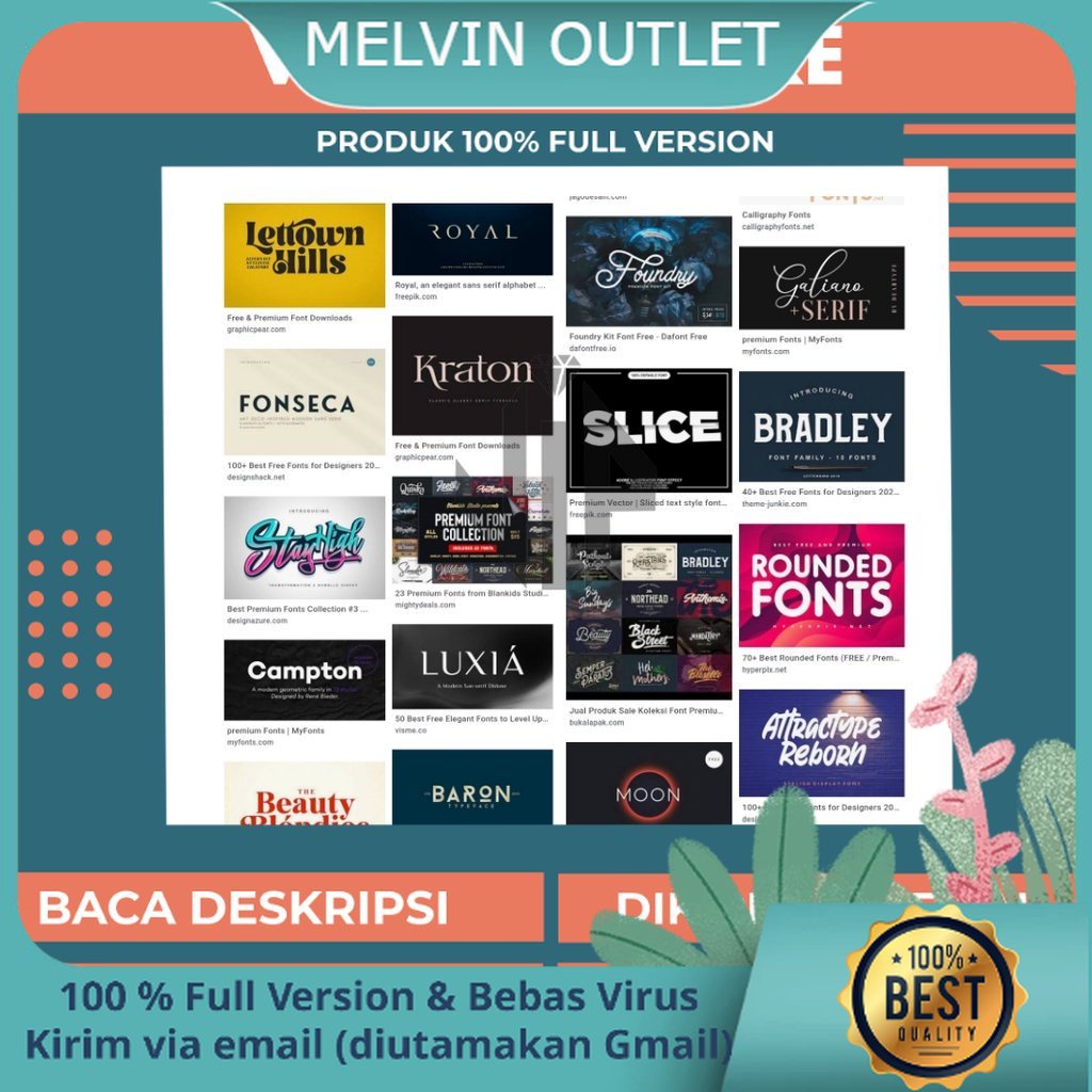 Jual Paket 20000 Font Premium Keren Terbaru Untuk Kebutuhan Desain ...