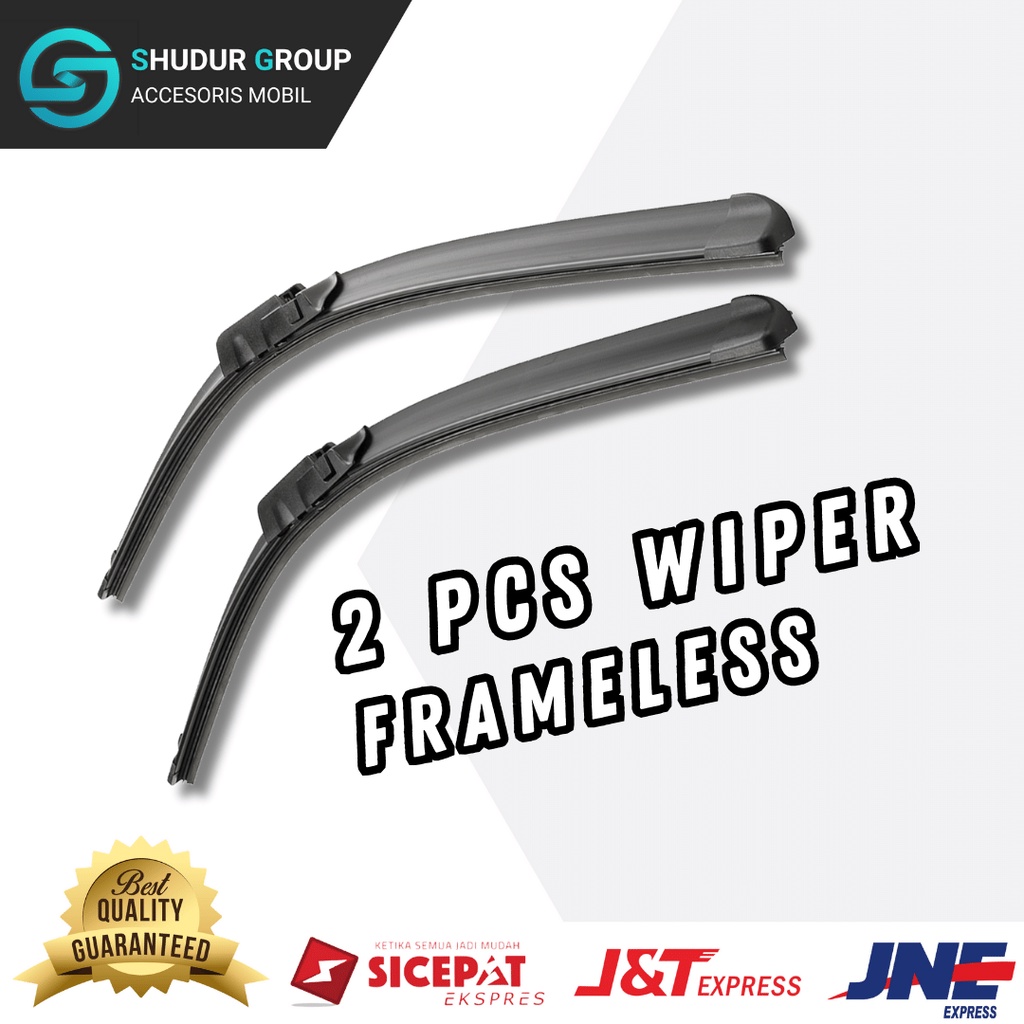 Jual Wiper Mobil Mitsubishi Truk Ragasa Model Frameless 1 Set 2 PCS ...