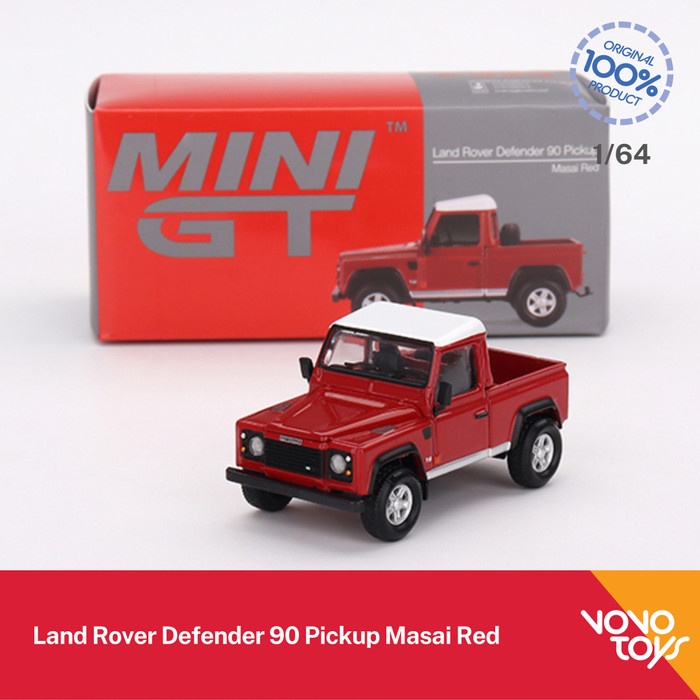 Jual MiniGT 323 Land Rover Defender 90 Pickup Masai Red Mini GT ...