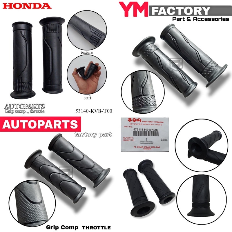 Jual handgrip standar semua motor grip standar semua motor universal ...