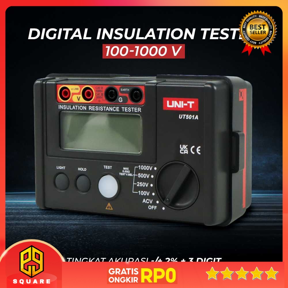 Jual UNI-T Digital Insulation Resistance Voltage Tester 100-1000 V ...