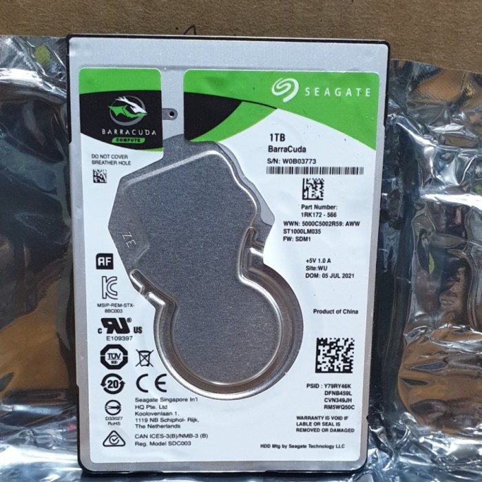 Jual Hardisk 500GB/1TB BarraCuda Sata 2,5" Baru HDD Laptop Notebook PS ...