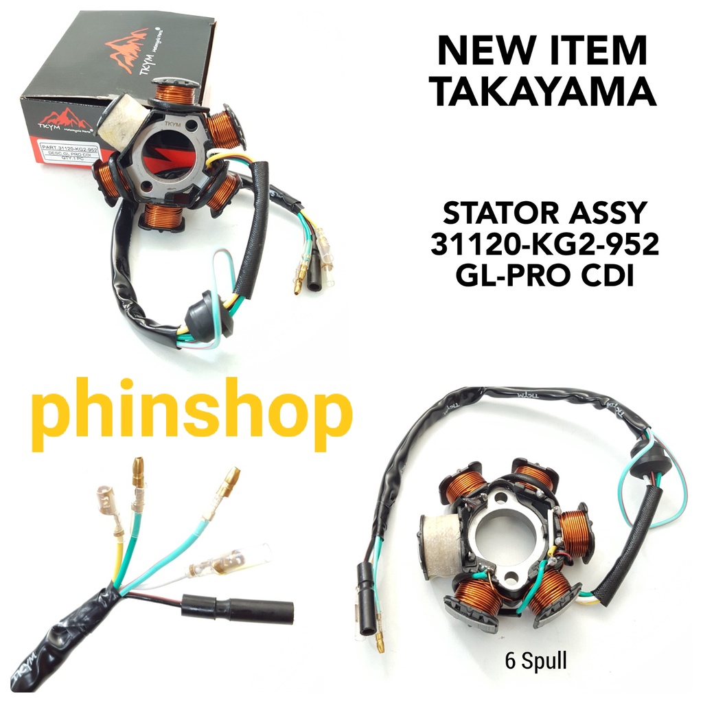 Jual SPULL GL PRO CDI HONDA STATOR ASSY TKYM TOP QUALITY PRODUK TKYM | Shopee Indonesia