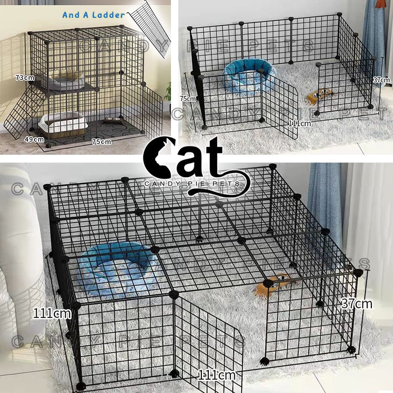 Jual 6/8/10/12/20Pcs+Door 1 Set Kandang Kucing Tingkat Pagar Kucing ...