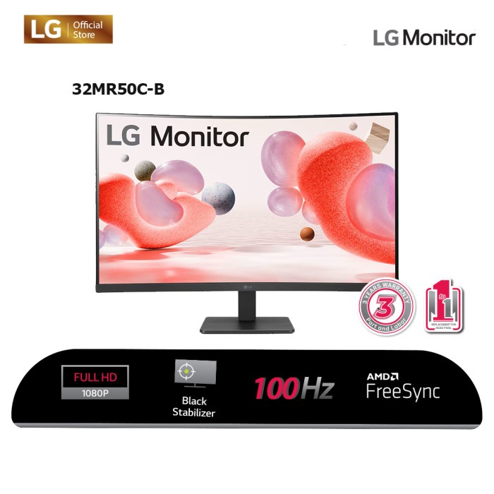 Jual LG Monitor 32MR50C-B 32'' Curve Monitor FHD with AMD FreeSync ...